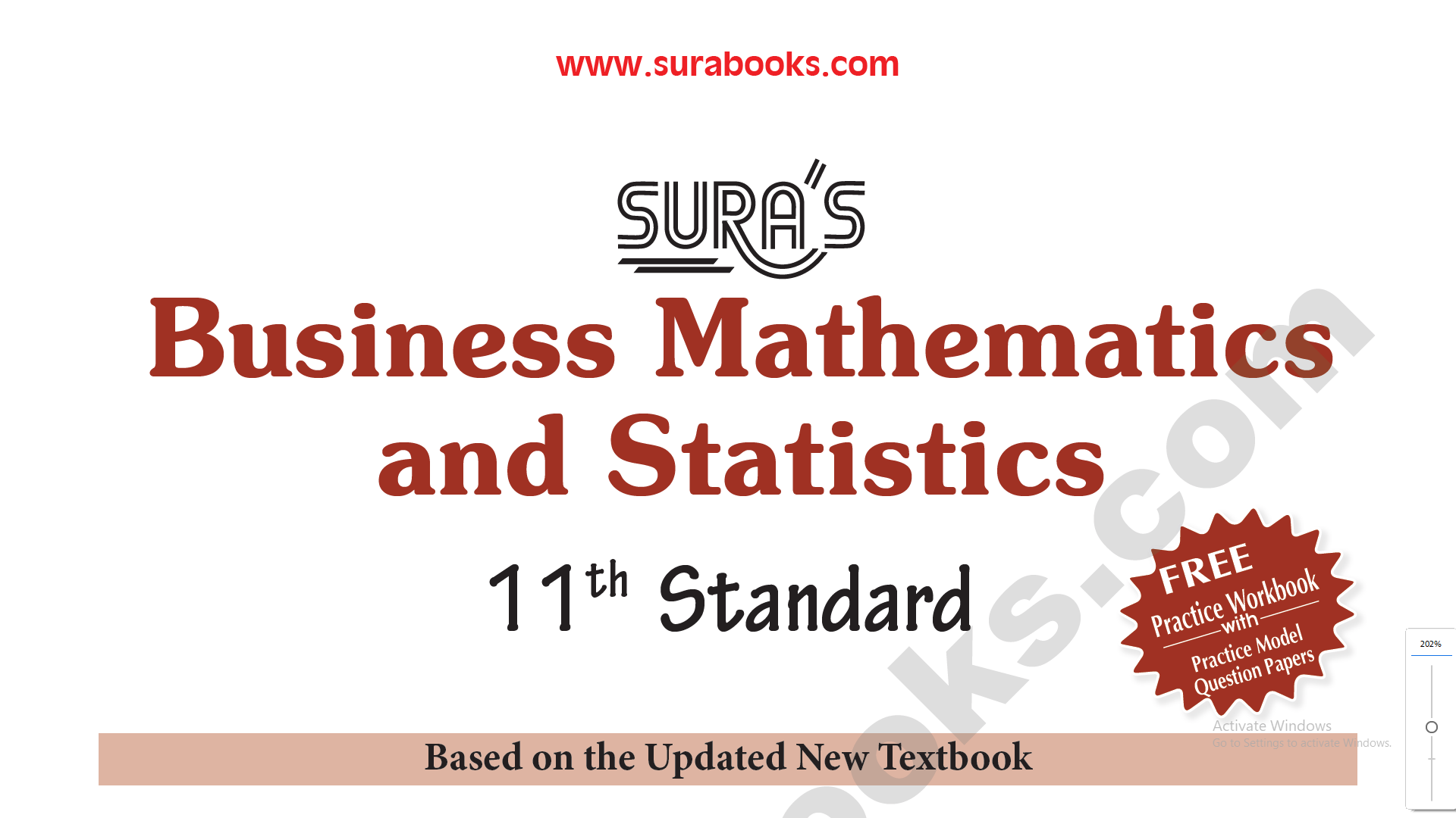 11th Business Maths & Statistics Sura Guide English Medium 2024-25 ...