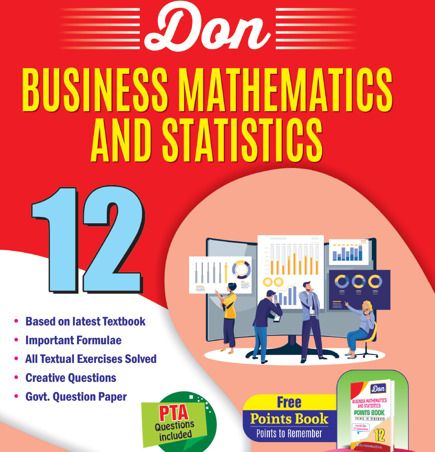 12th Business Maths & Statistics Don Guide English Medium 2024-2025 ...