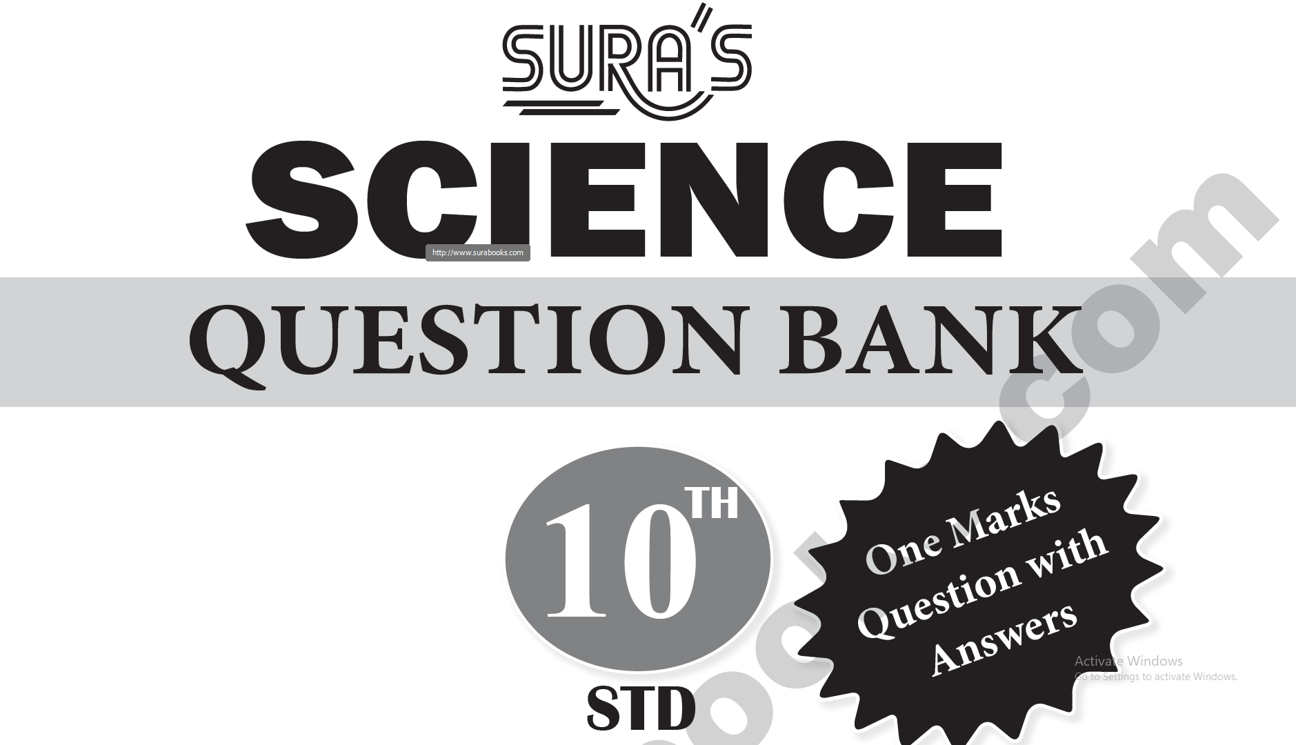 10th Science Question Bank With One Mark Answer Key EM 2024-25 : Kalvi ...
