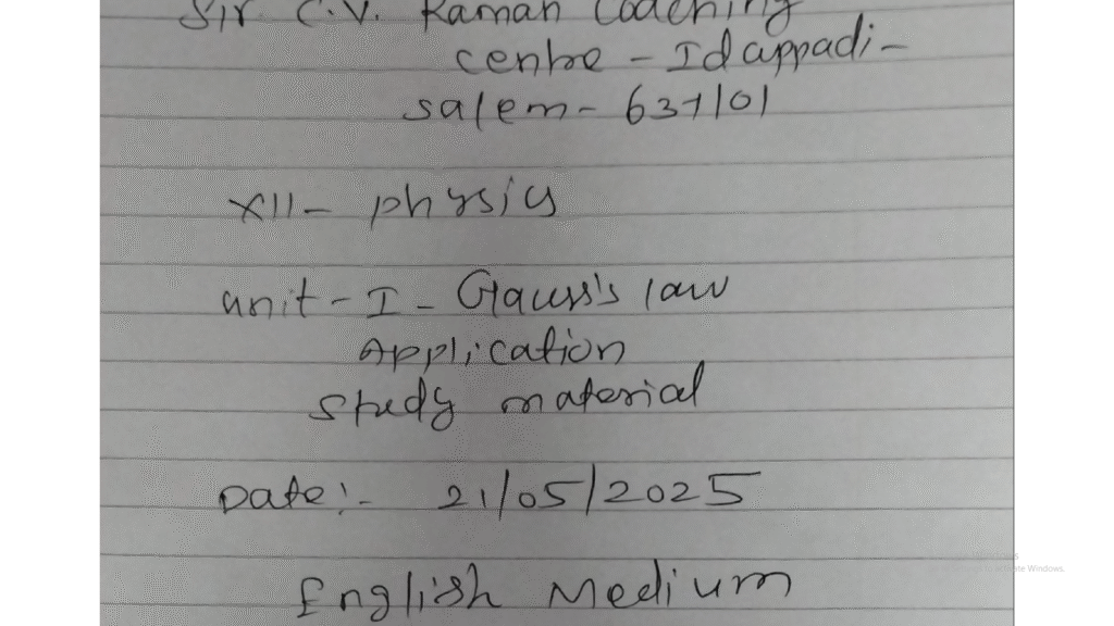 12th Physics Unit - 1 Study Materials English Medium 2025 - 2026 ...